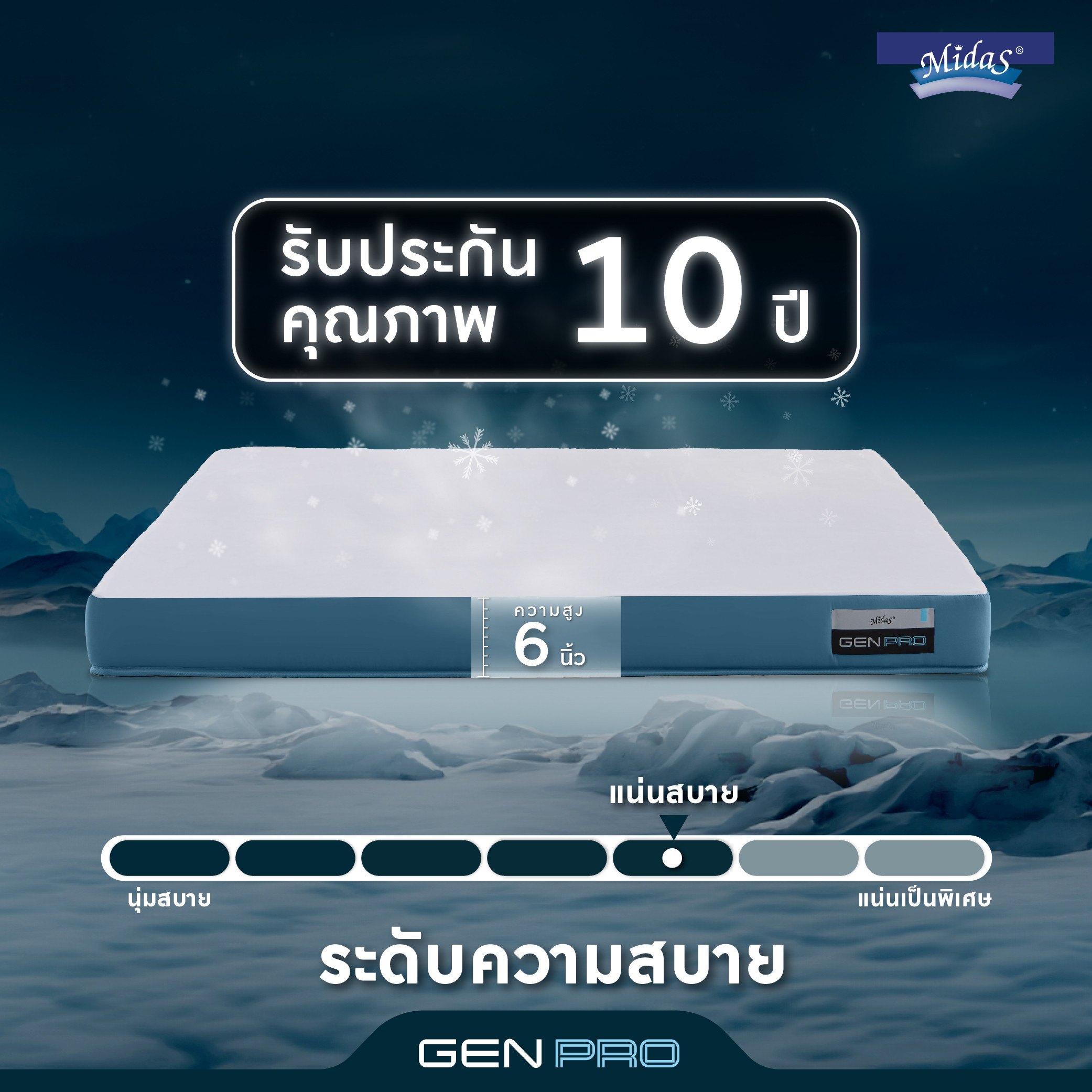 MIDAS Mattress - GEN PRO | Mattress City Thailand