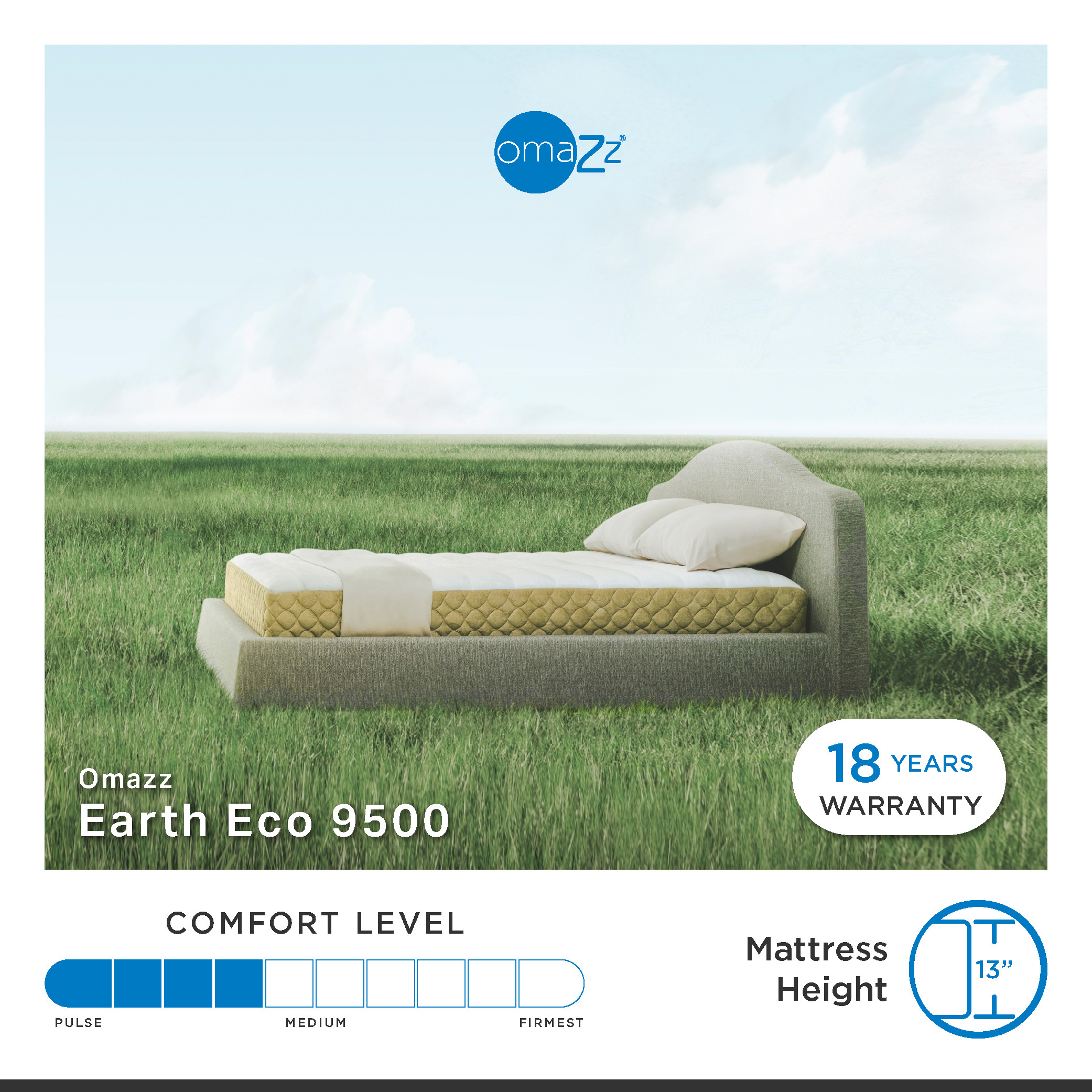 Omazz® Mattress: Earth Eco 9500 | Mattress City Thailand