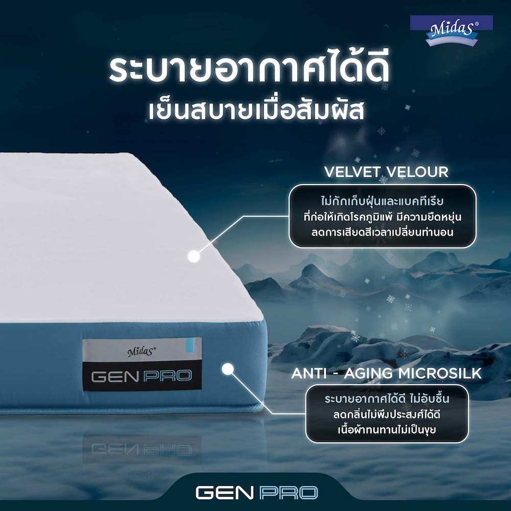MIDAS Mattress - GEN PRO | Mattress City Thailand