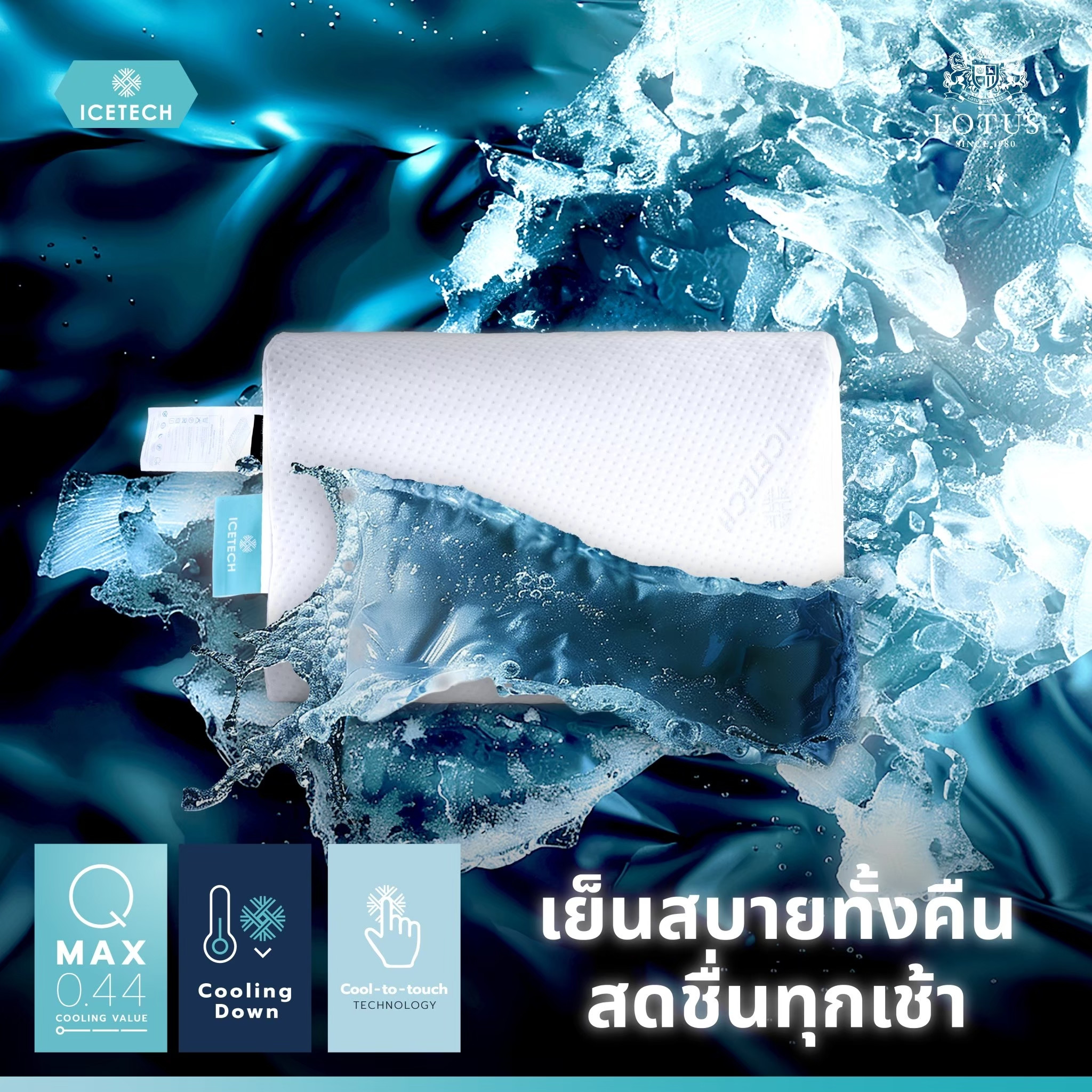 หมอนหนุน ICETECH Neck Massage | Mattress City ประเทศไทย